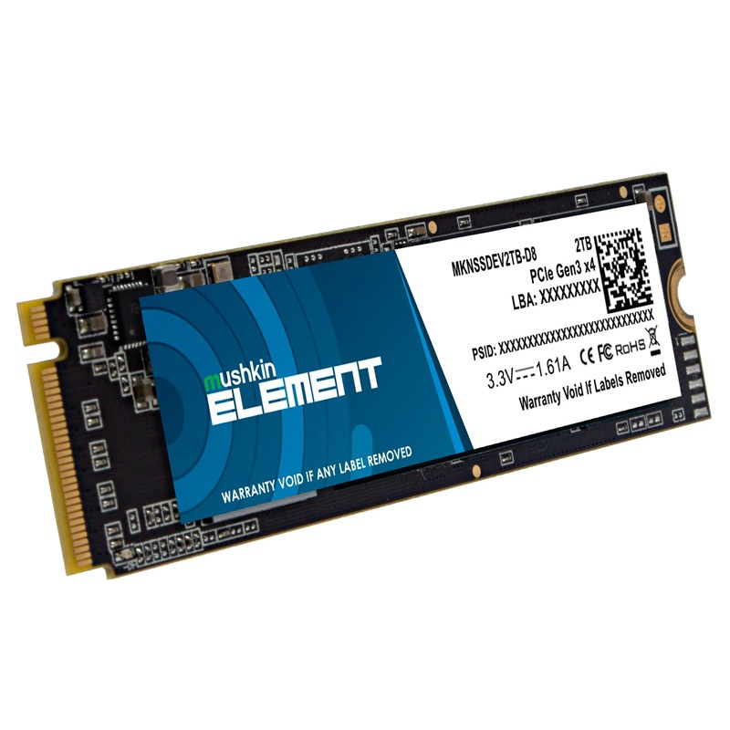 Mushkin Element NVMe SSD, PCIe 3.0 M.2 Type 2280 - 2TB - Watercooling UK
