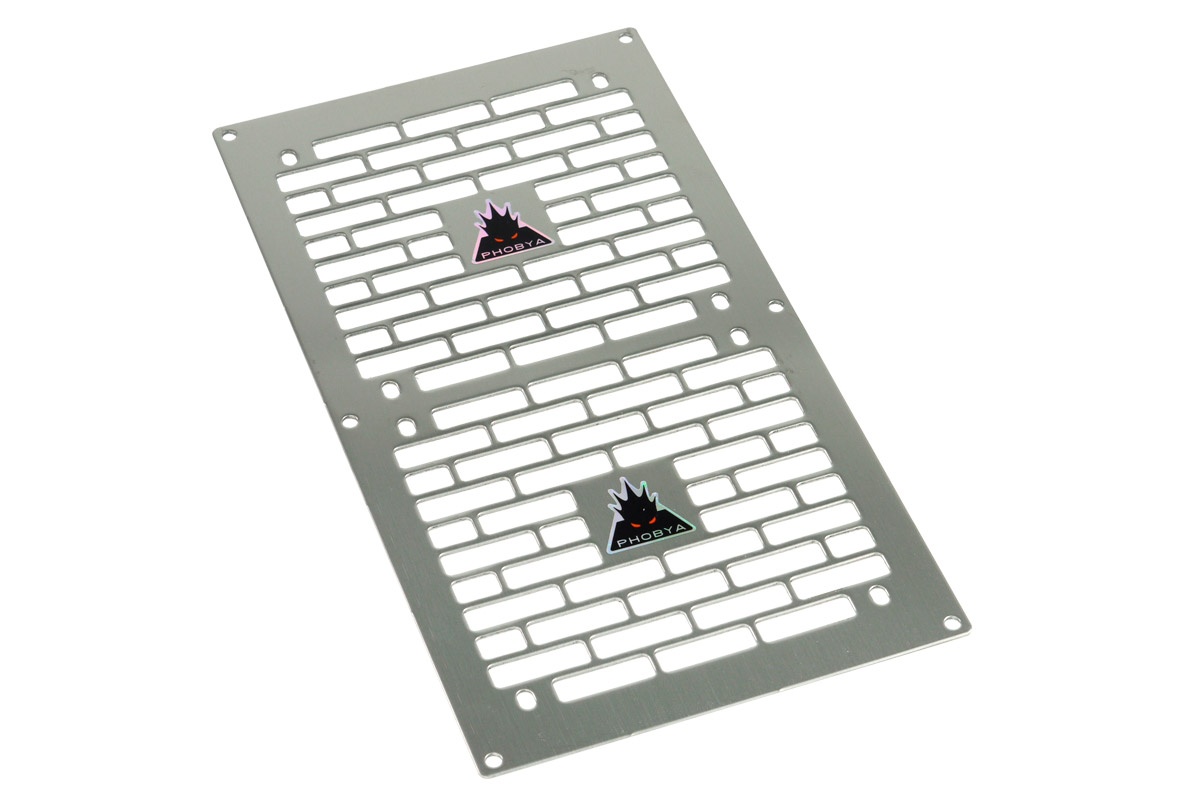 Phobya Radiator Grill Dual (240) Bricky-Silver - Watercooling UK