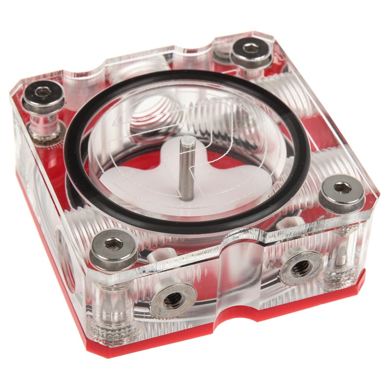 PrimoChill Vortex - Clear PMMA Flow Indicator - Clear / Red ...