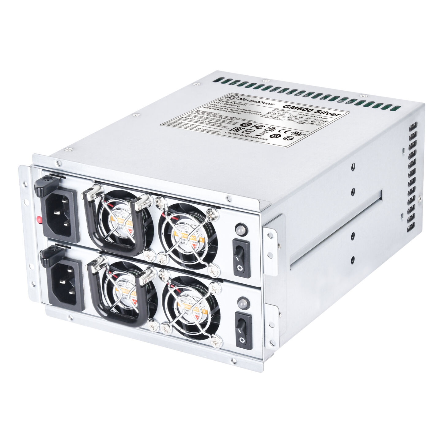 SilverStone SST-GM600-S redundant server power supply - 2x 600 watts ...