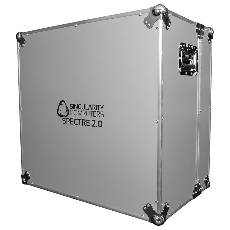 Singularity Computers Specter 2.0 flight case - silver - Watercooling UK