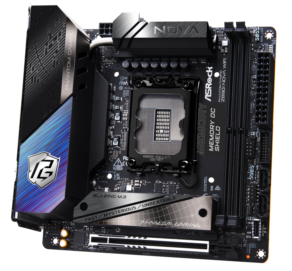 ASRock Z890I NOVA WiFi motherboard, socket LGA 1851, Intel Z890, Mini ...